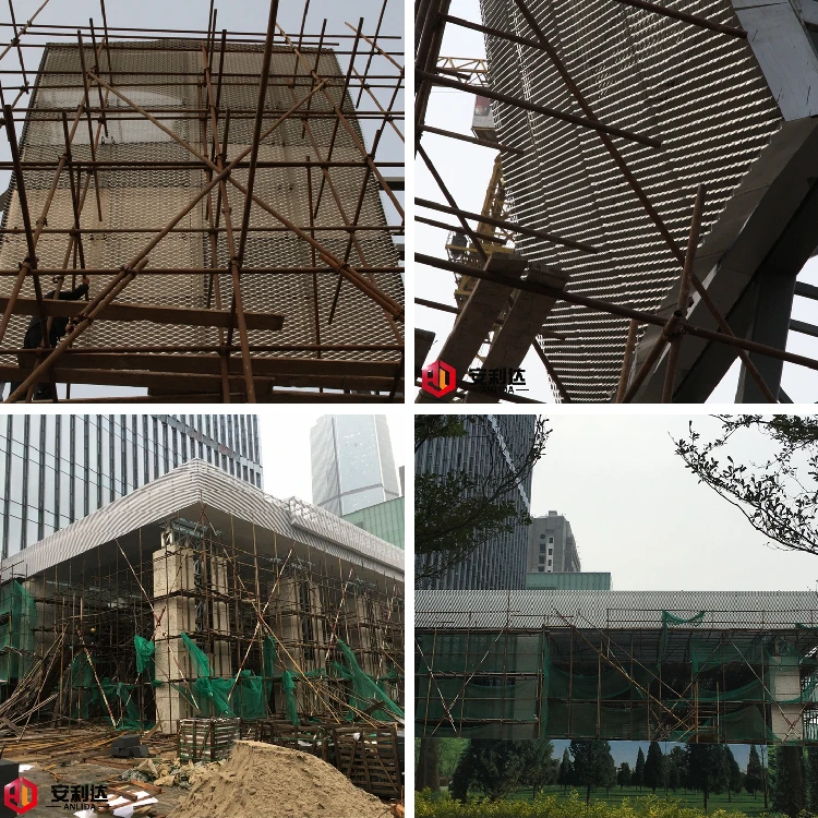 Customized Aluminum Expanded Metal Facade Cladding Panels