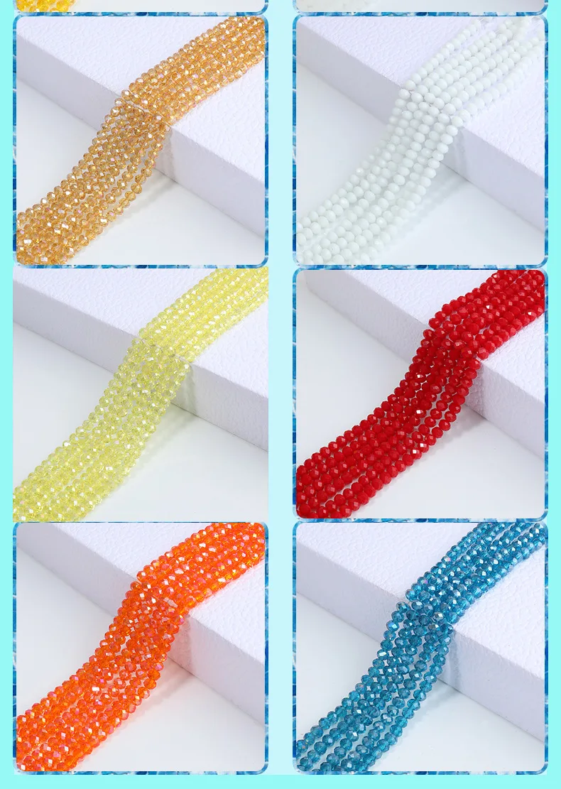 Jc Crystal Hot Selling High Quality Crystal Rondelle Beads Jewelry ...