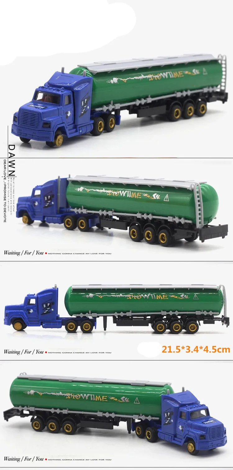 6-Piece Alloy Transport Vehicle Model Set Multi Style DIY Combination ...