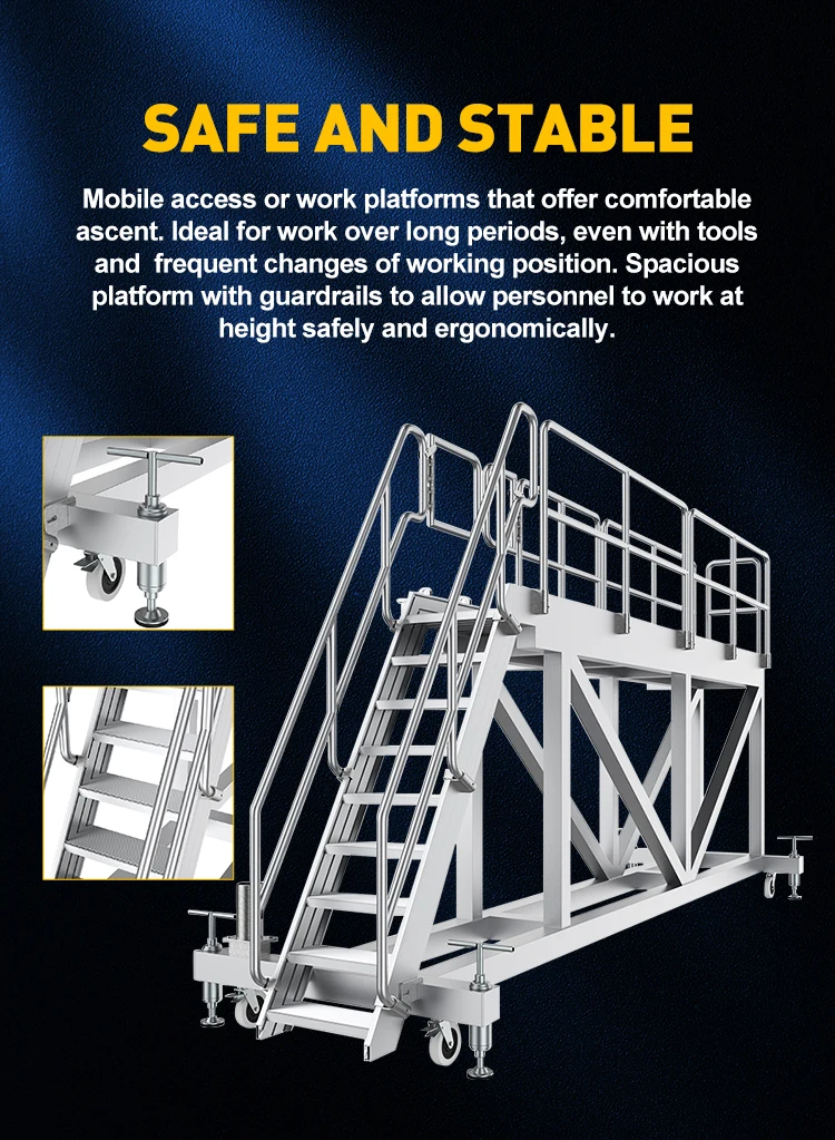 Customized Modular Aluminum Assembly Handrail Work Platform Big ...