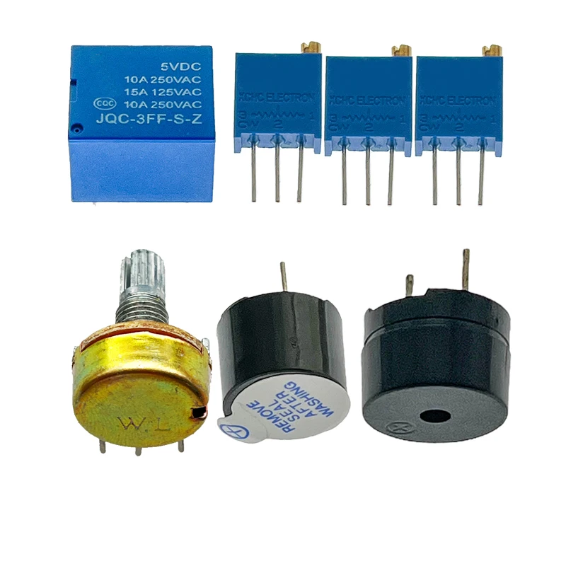 Electronics With Power Module Breadboard Jumpers Leds Resistors ...