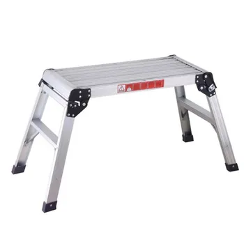 350lb Capacity Aluminum Working Platform Folding Step Car Wash Stool ...