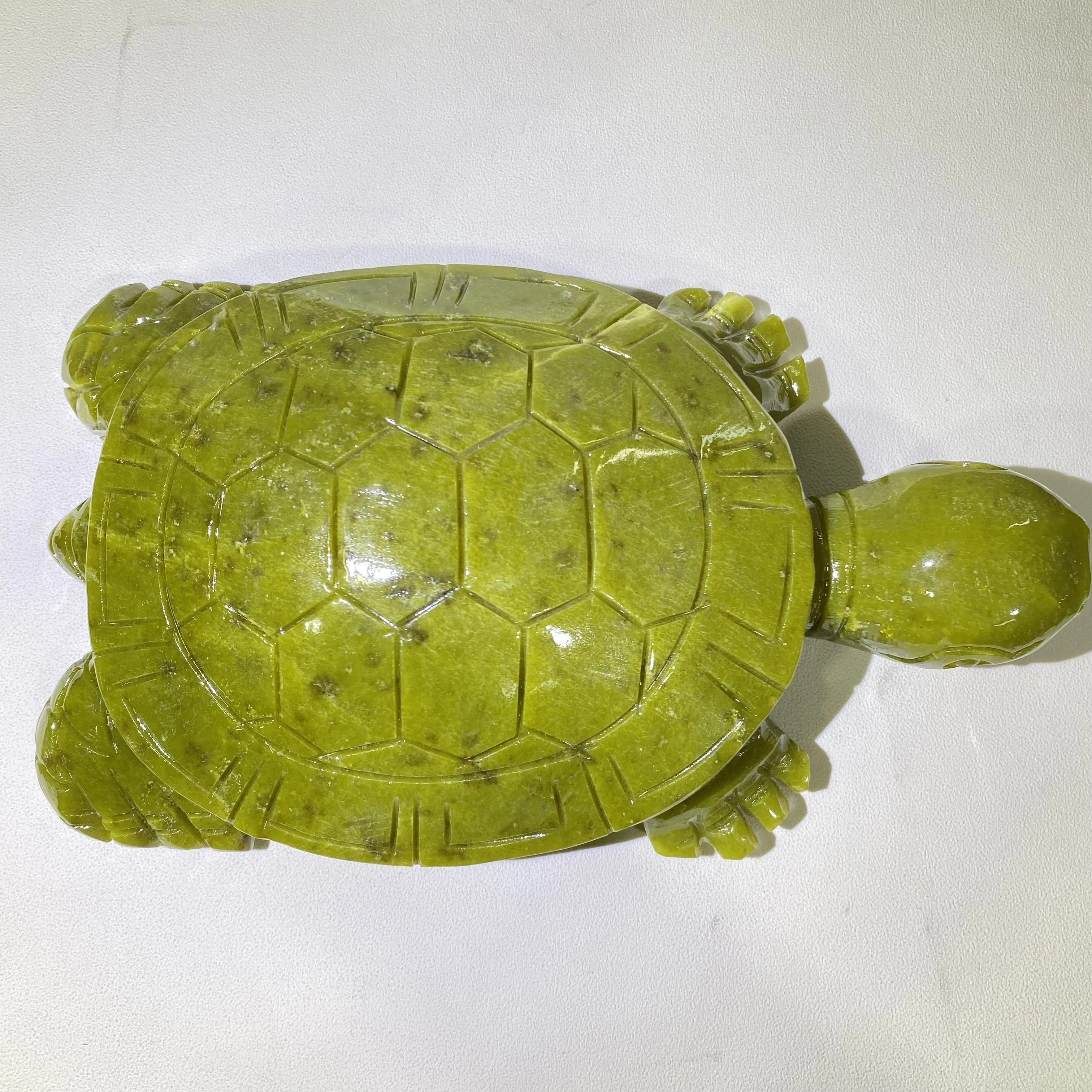 Xiuyu Turtle Hand Carved Serpentine Jade Gemstone Tortoise Crystals ...