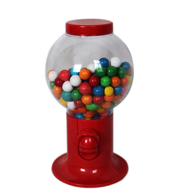 Food Grade Clear Plastic Mini Gumball Machine for Kids