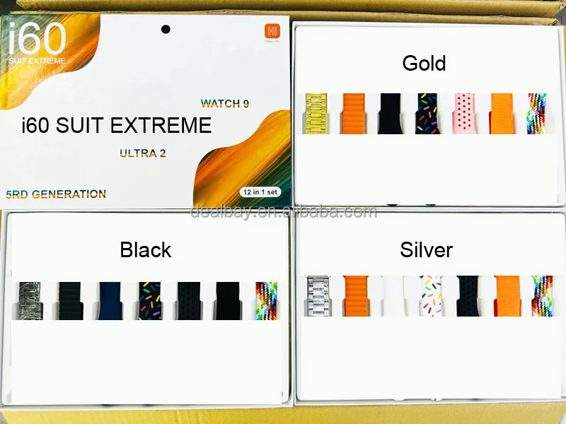 I60 Suit Extreme 12 In 1 Series 9 Smartwatch 2.3 Inch Dual Smart Watch ...