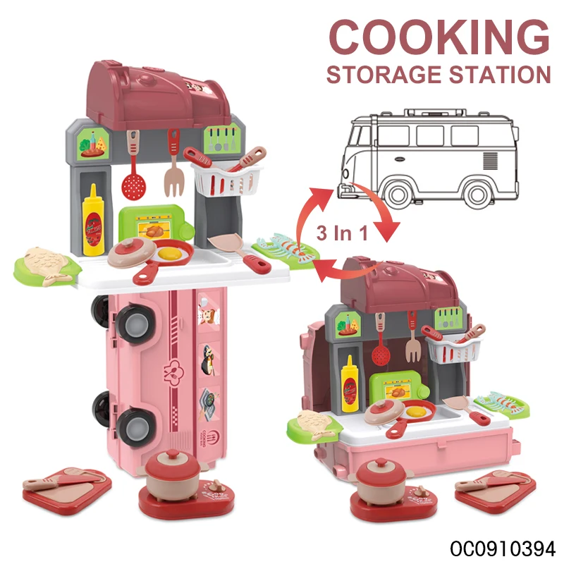 Novelty Toys 2024 Plastics Role-play Kitchen Food Toys Kids Girls Color ...