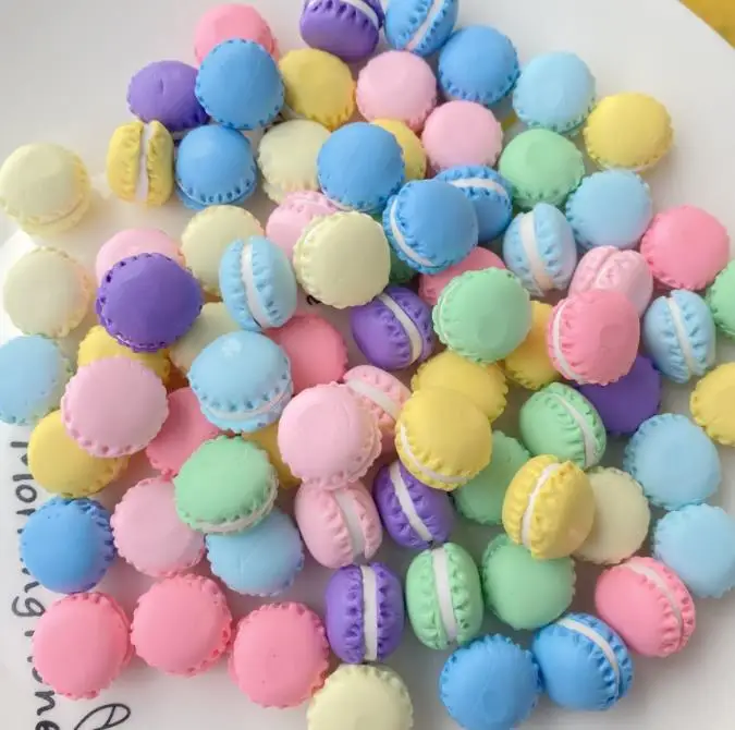 High Quality Colorful F-ake Macaroon Charms For F-ake Bake Decorate ...