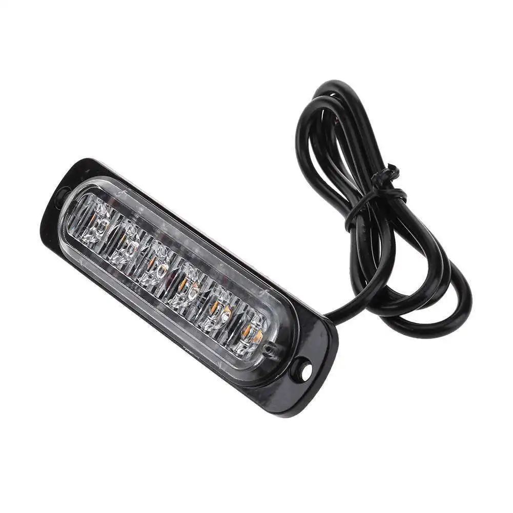 12V-24V 6 LED Strobe Warning Light - Reliable & Durable