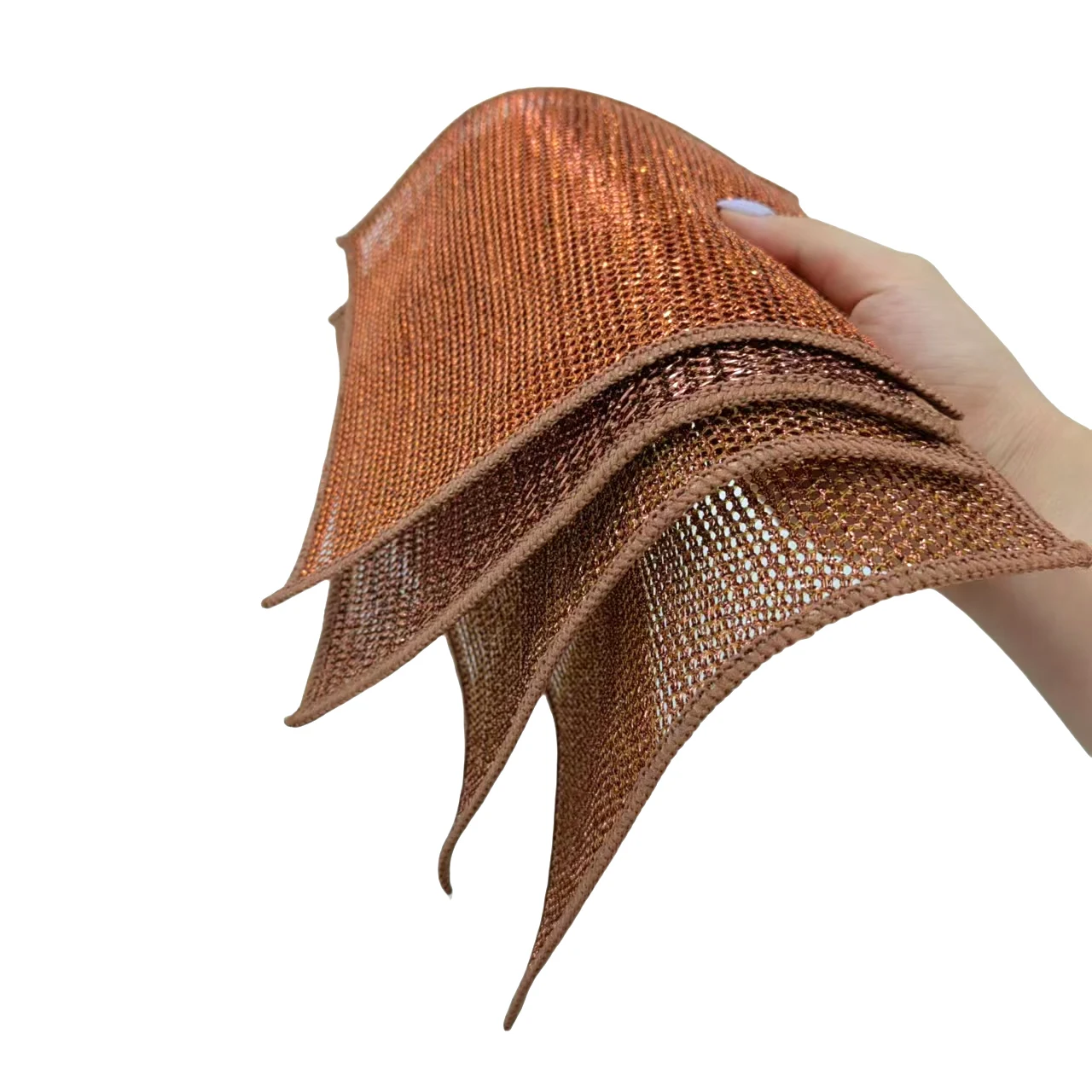 Alibaba.com: Double Layer Copper Coated PET Dish Rag, 2-layer scrubbing ...