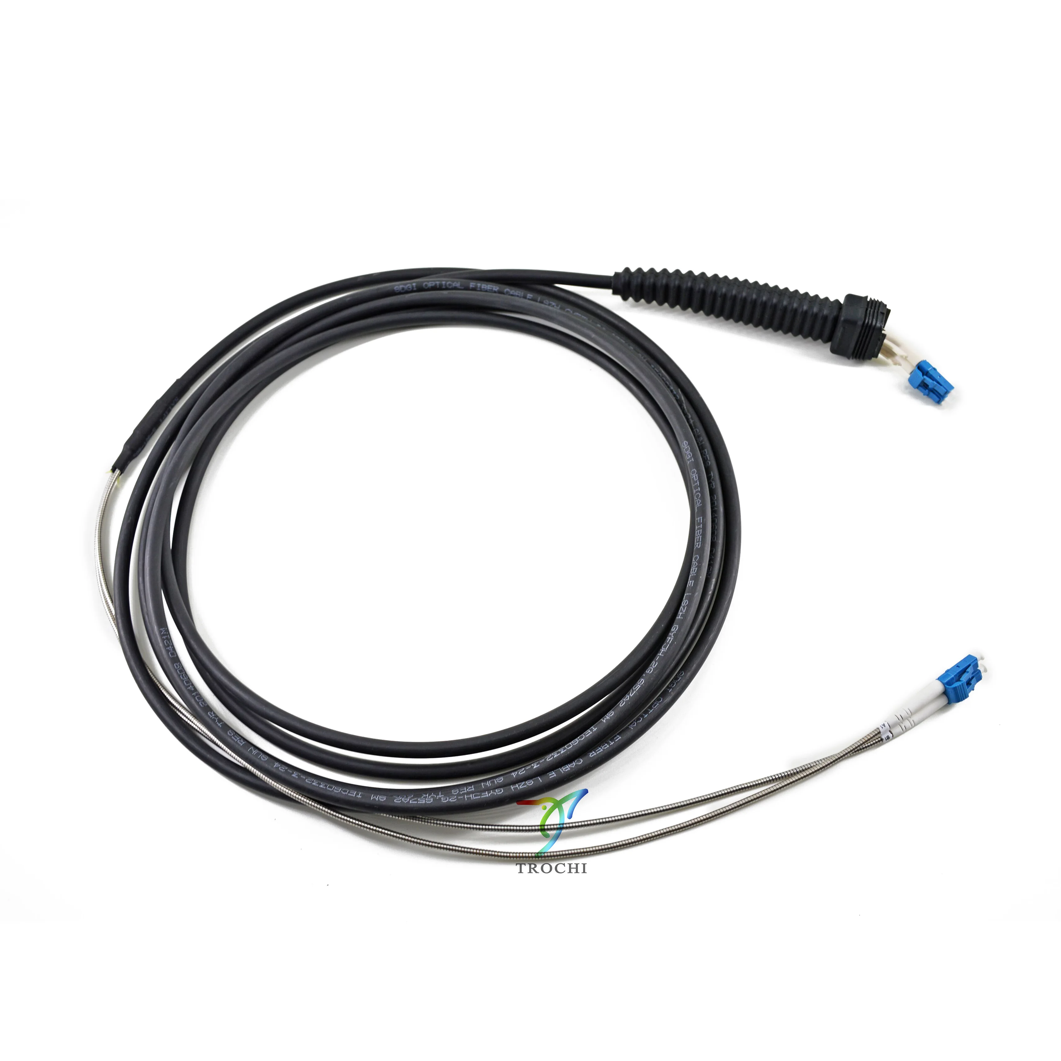 Flexible NSN Boot Fiber Cable - Armoured Patch Cord Duplex LC 5.0mm