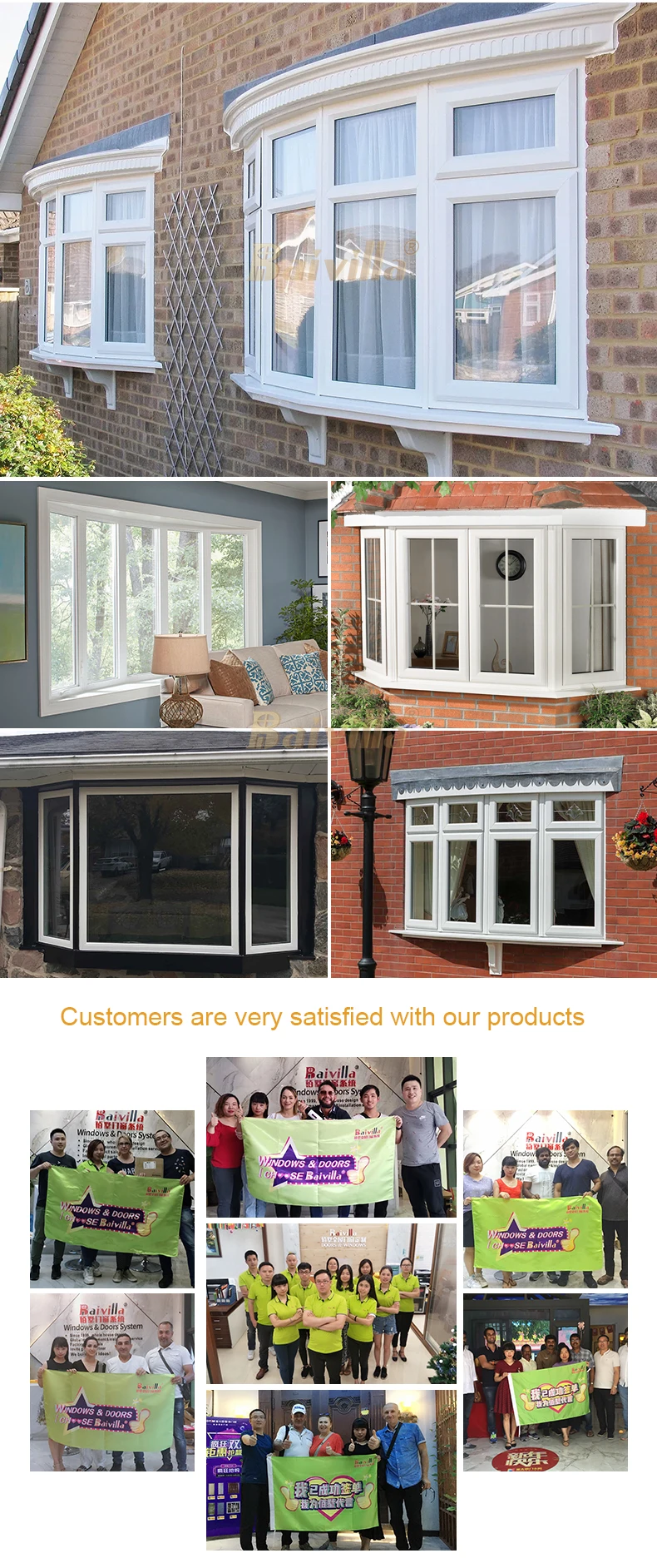 Baivilla Aluminium Alloy Double Glazed Bay Window - Durable & Soundproof