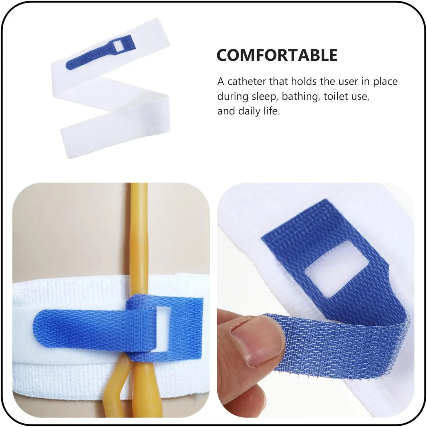 Aseptic Disposable Medical Foley Catheter Fixation By Leg Straps For ...