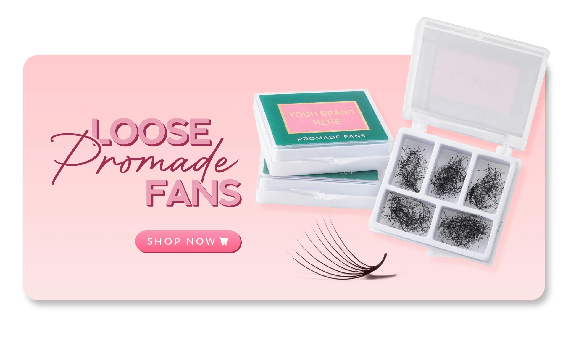 Korean Materials Loose Fan Eyelashes High Quality Classic Super Black ...