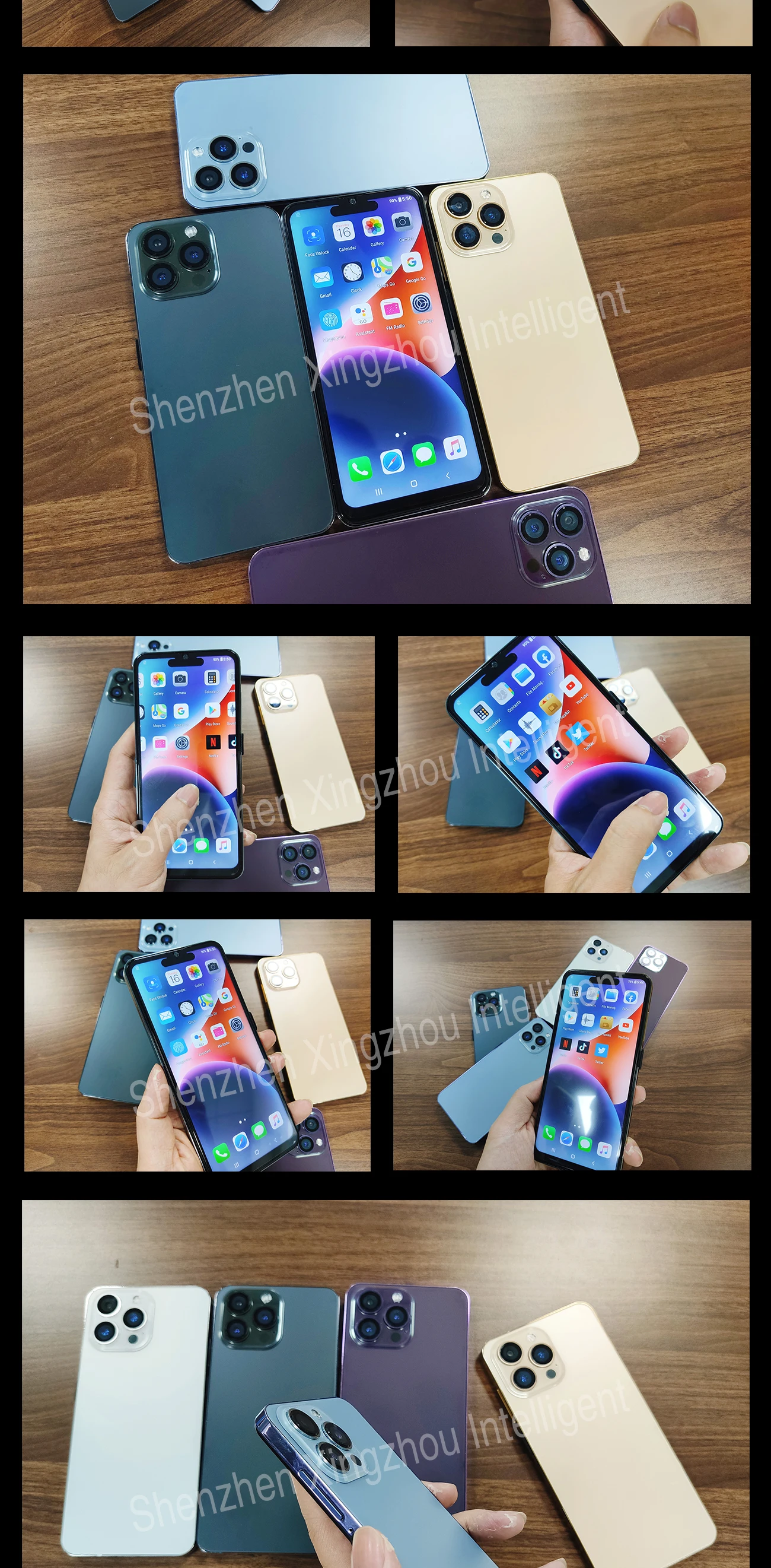 New I14 Pro Max Phone 7.3 Inch 16gb+512gb 7.3 Inch 6800 Mah Android 12 ...