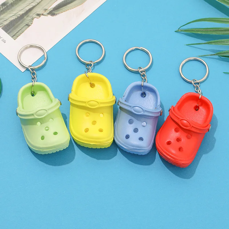 Cute 3d Mini Eva Plastic Foam Beach Hole Sandal Slipper Keychain ...