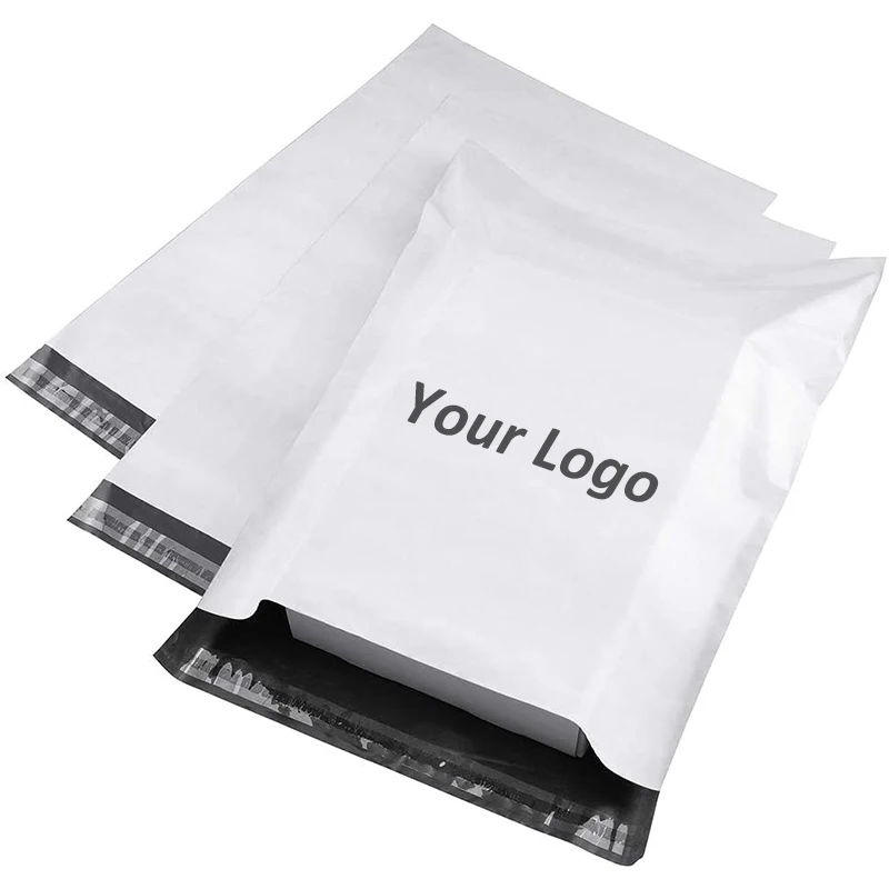 100PCS White Poly Recycled Mailer Bags for Express Shipping