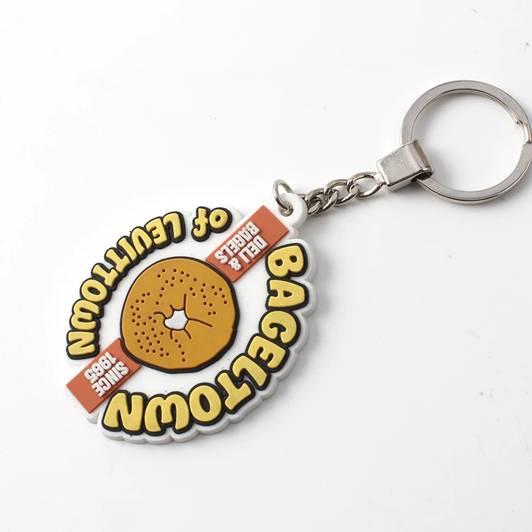 Custom 2d Soft Pvc Keychain Logo Silicon Keychains Silicone Keyring ...
