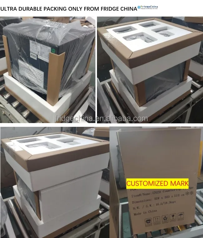 Mini Refrigerator Caviar Fridge with Glass Door - 16L