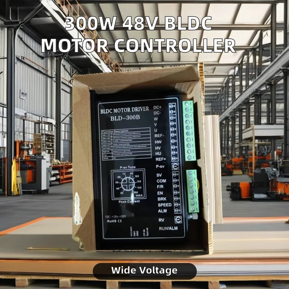 300Watt Brushless DC Motor Speed Controller 15A 48 Volt Bldc Motor with ...