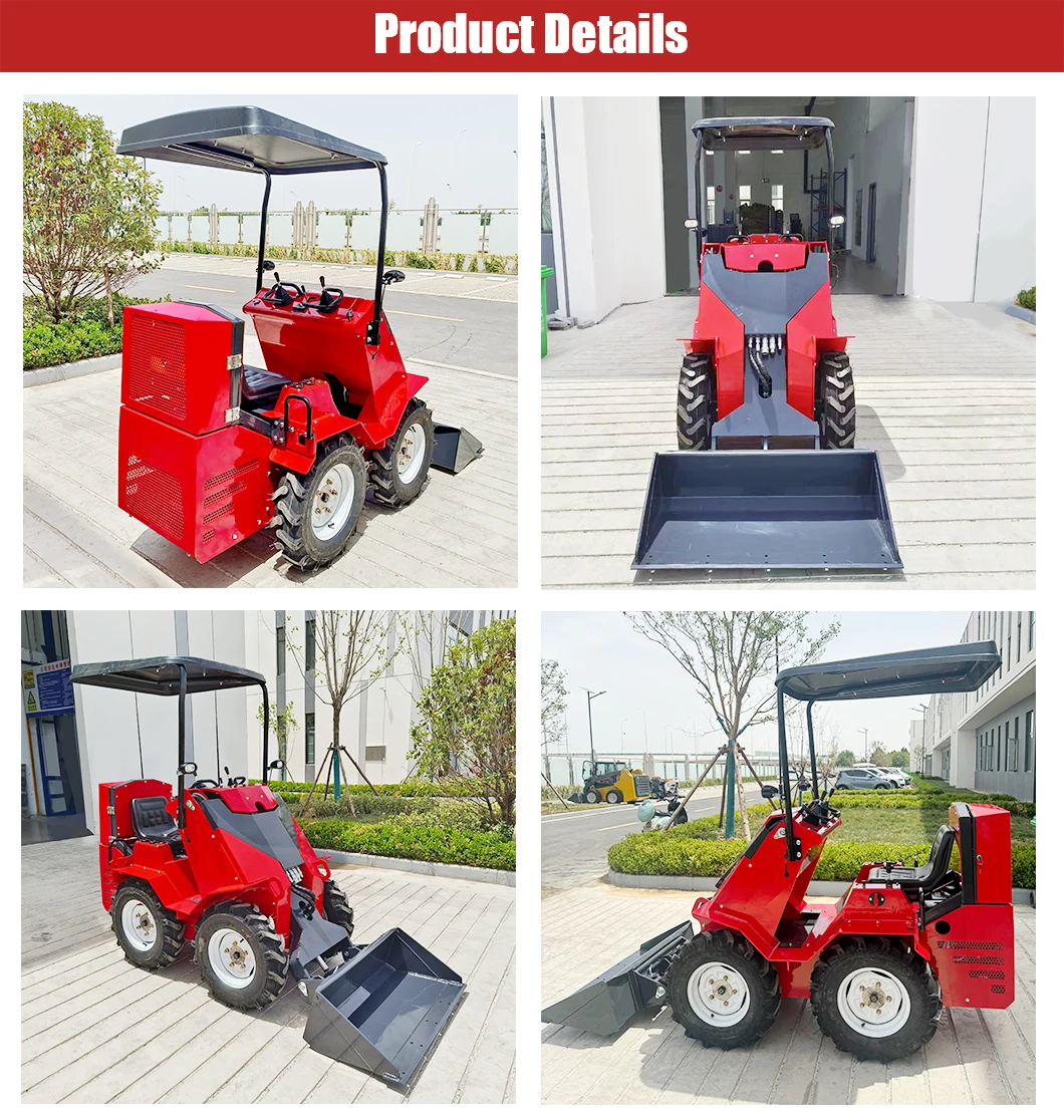 Fullwin ROPS Mini Seated Skid Steer Loader - Flexible & Durable