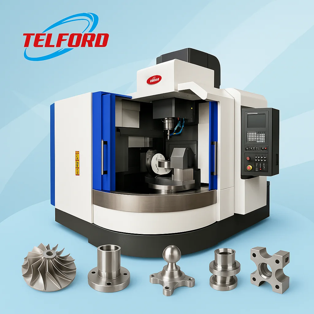 High Rigidity 5 Axis CNC Machining Center for Precision