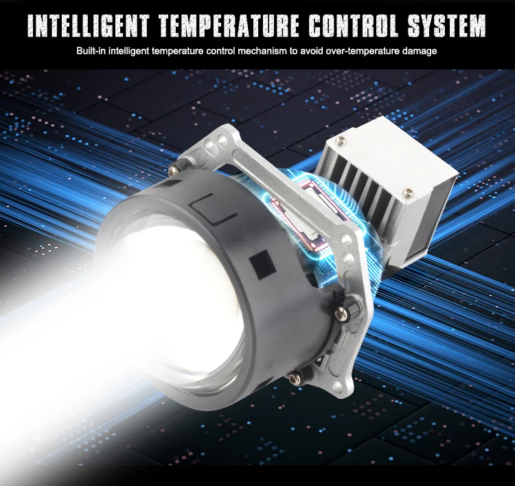 Car Led Headlight Bi Led Projector Lens 3.0 Dc12v 110w Led Headlight ...