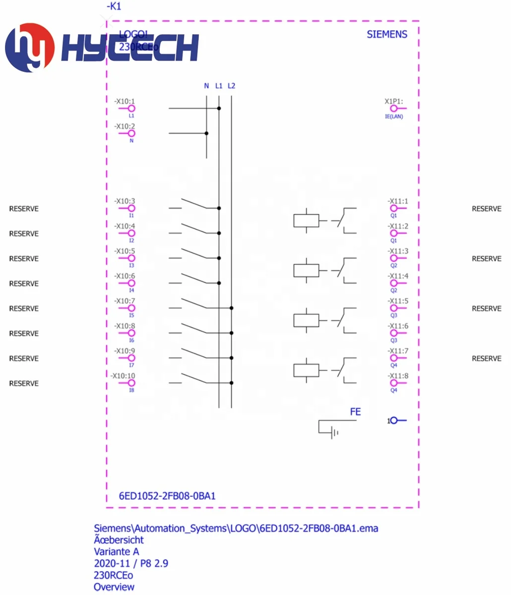 Siemens Plc Logo Controller Logic Module Logo! 230rceo 6ed1052-2fb08 ...