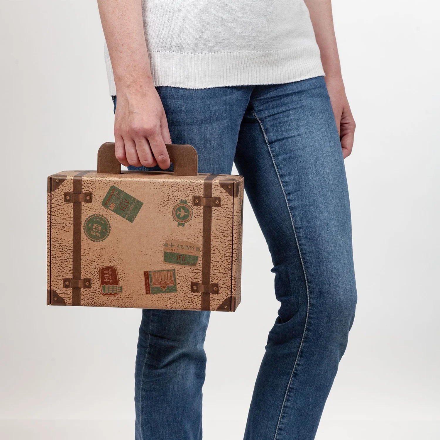 Suitcase Looking Design Custom Corrugated Paper Mailing Packaging Box ...