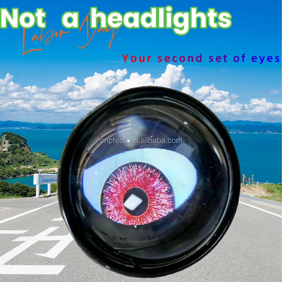 Car Headlight 1.5W Devil Eye Multi-Mode LED Lens Dynamic LED ...