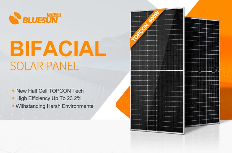 Bluesun 600W Solar Panels - High Efficiency Bifacial Power