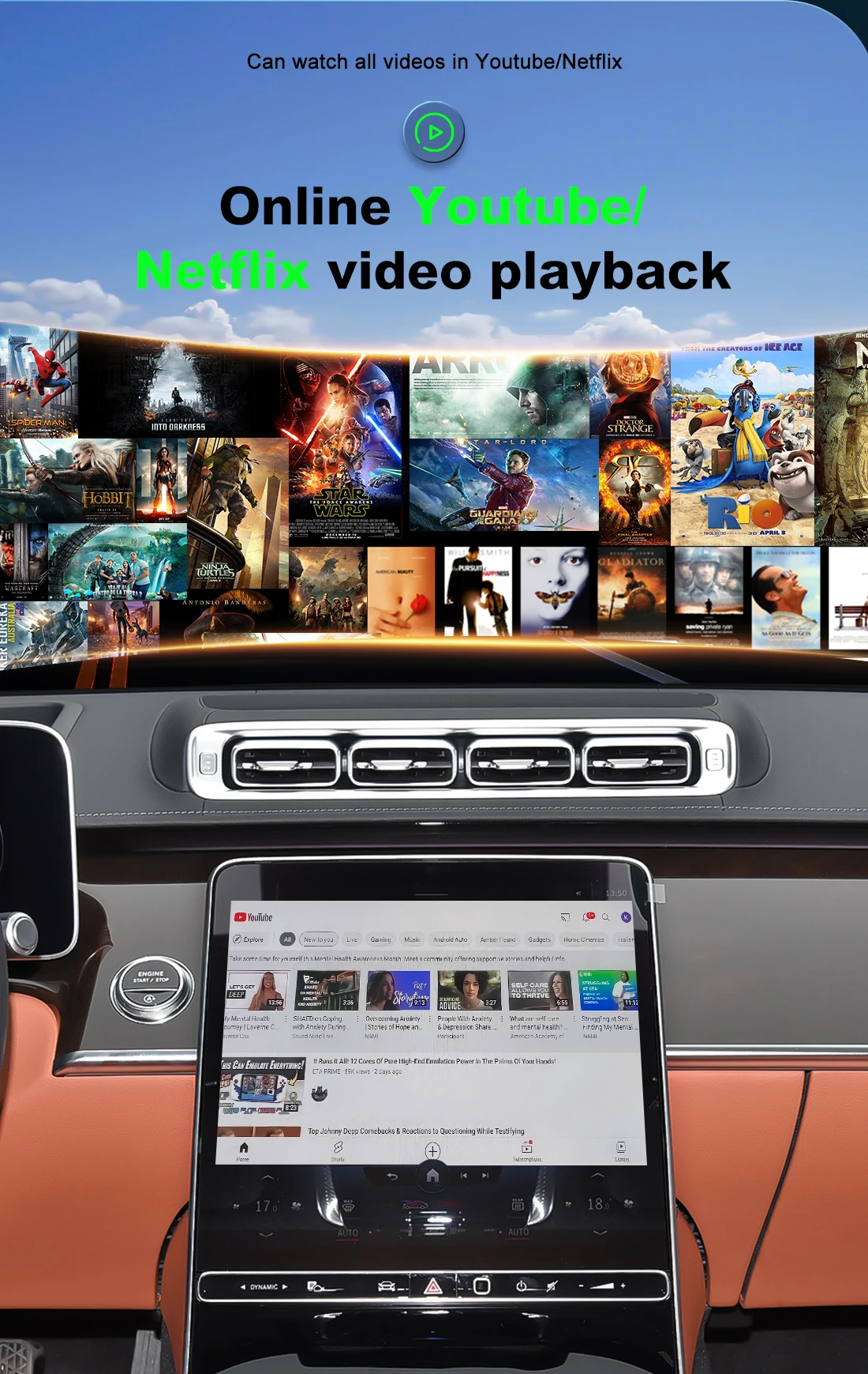 MMB Joyeauto Android 11 Carplay TV Box - Watch HD Youtube & Netflix