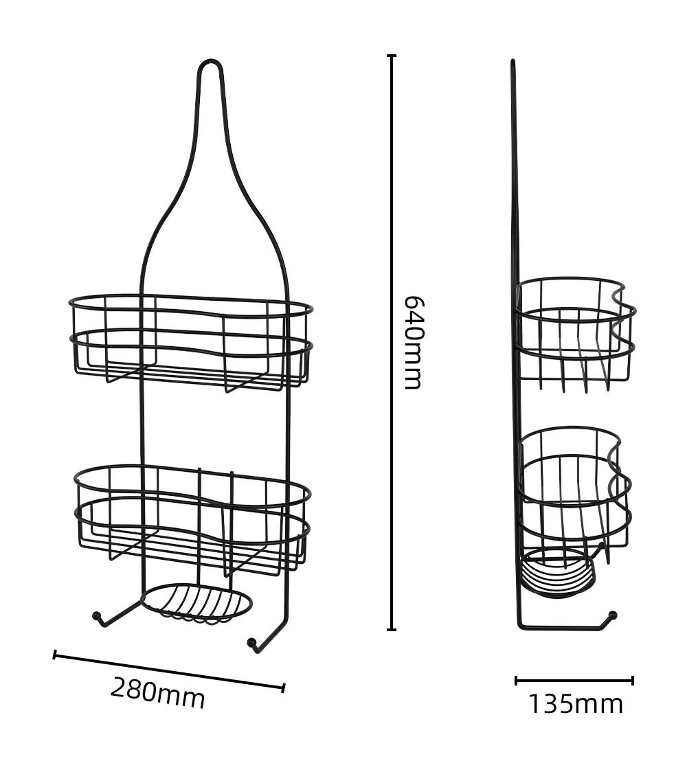 Factory Supplier Custom Design Hanging Stainless Steel Black Wire 3 ...