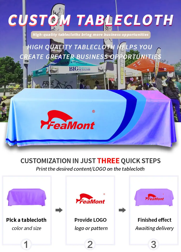 6ft Outdoor Advertising Rectangular Fitted Table Cloth - Buy Table ...