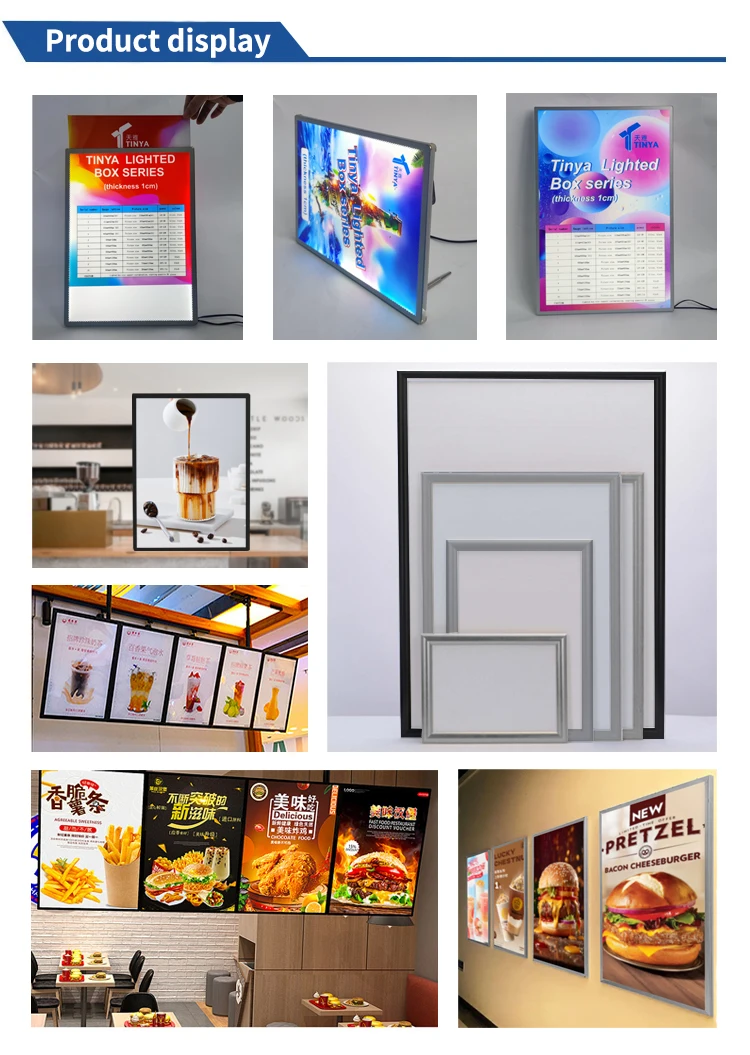 KFC Fast Food Cafe Menu Board Display Illuminated Led Menu Backlit ...