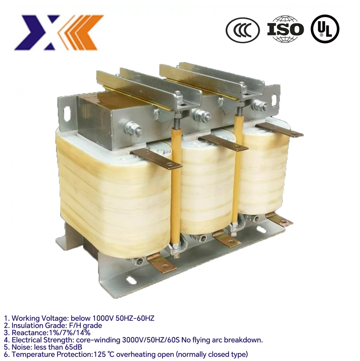 Three-phase Filter Reactor Line Reactor Electric Capacitor Dry Type ...