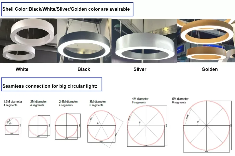 Circle LED Hanging Lights - Modern, Efficient Lighting