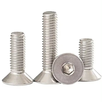 304 Stainless Steel Din 7991 Screw Industrial Flat Head Countersunk Socket Bolt - Buy ...