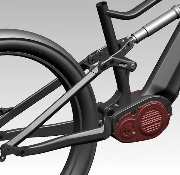 Markhor EMTB Frameset Full Suspension Frame Bafang M560 Ebike Aluminium ...