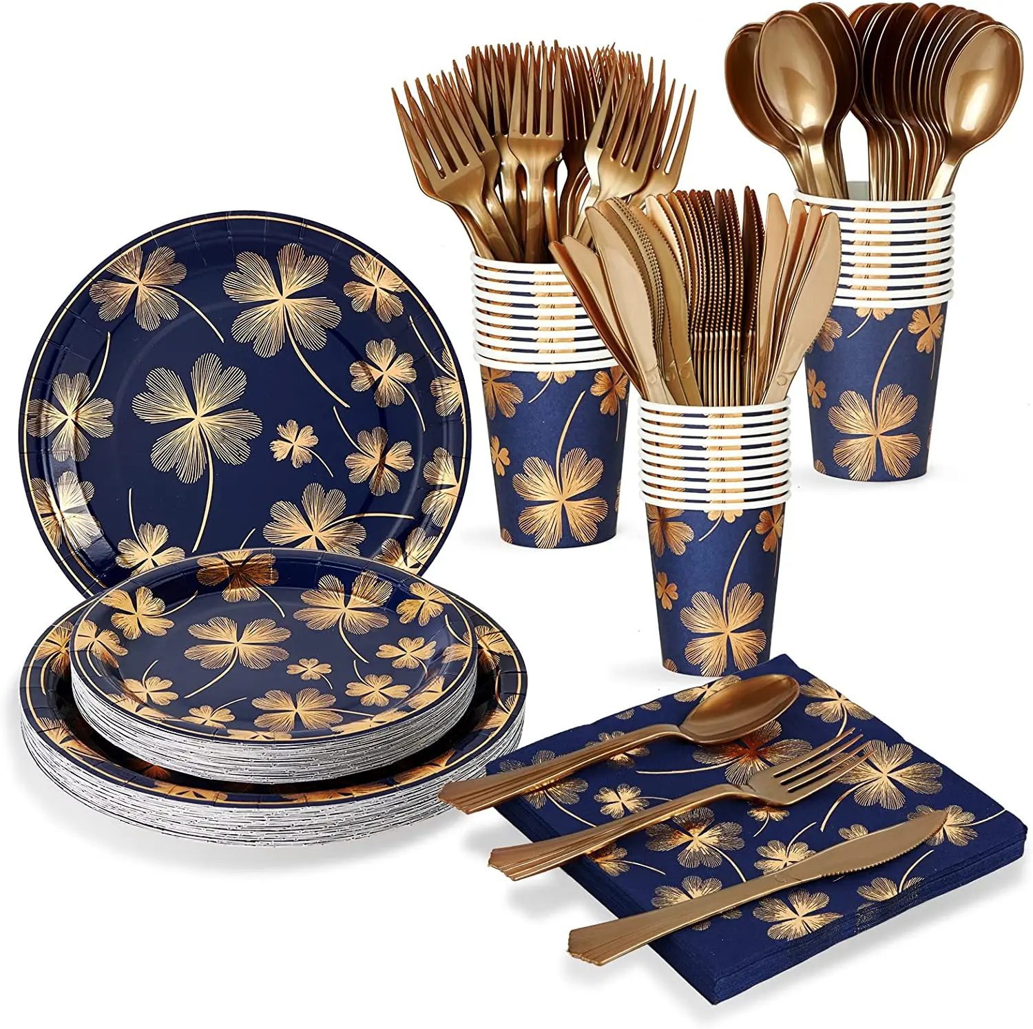 Eco- Friendly Disposable Tableware Set Disposable Party Supplies Kits ...