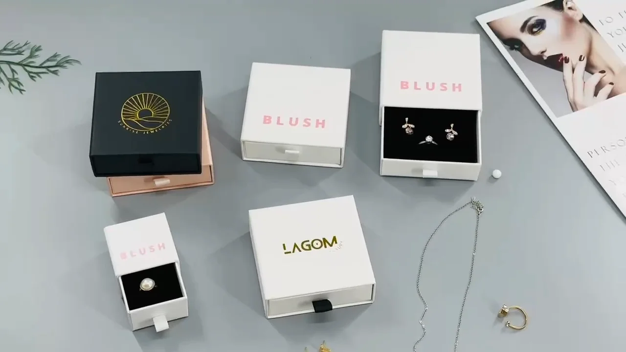 Luxury Custom Personalized Logo Gift Pouch Jewellery Earring Bracelet ...