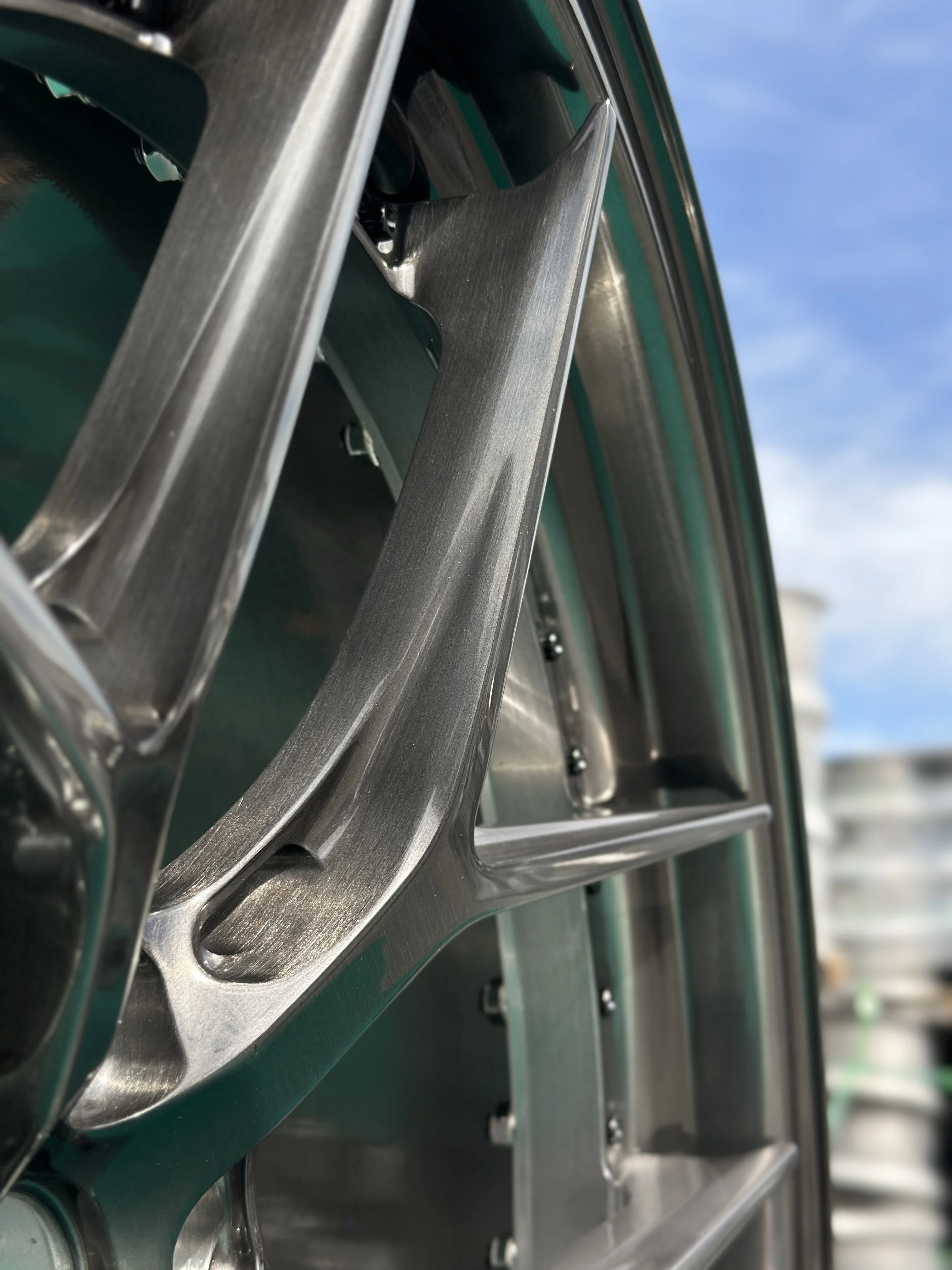 GVICHN 2 Piece Forged Wheels - Custom Brushed Black Rims