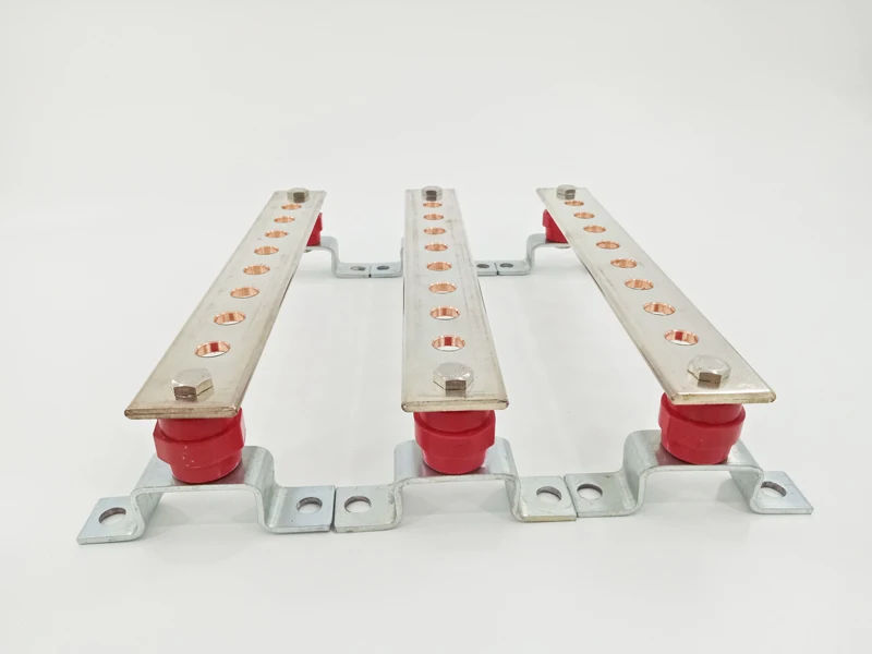 Custom Size Tinned Copper Bus Bar Terminal Block - Grounding Protection ...