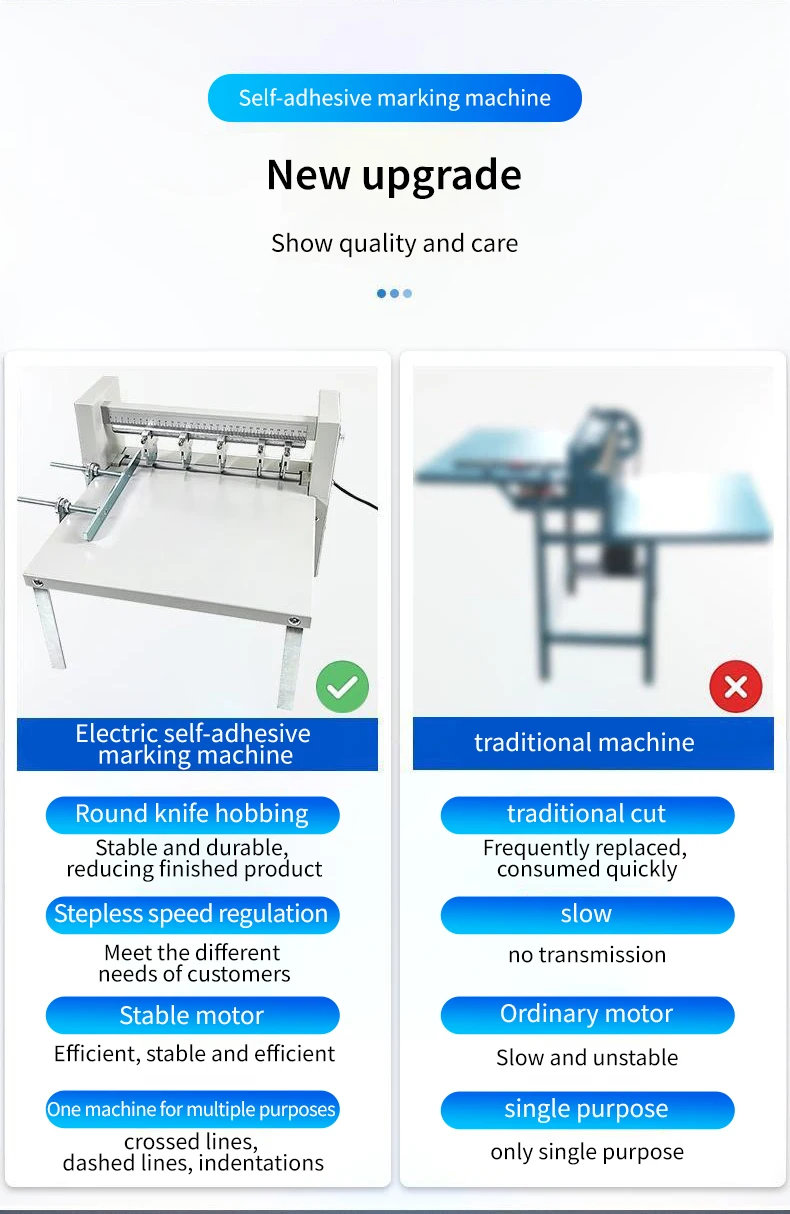 A4 Label Paper Cutter Indentation Dotted Line Die-Cutting Machine Self ...