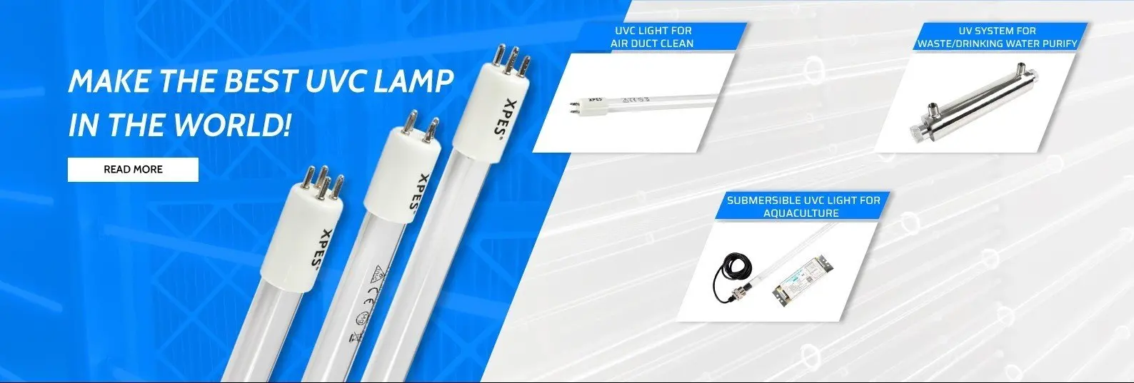 Water Treatment Uv Lamp Plastic Base Submersible Uv Lamp Straight ...