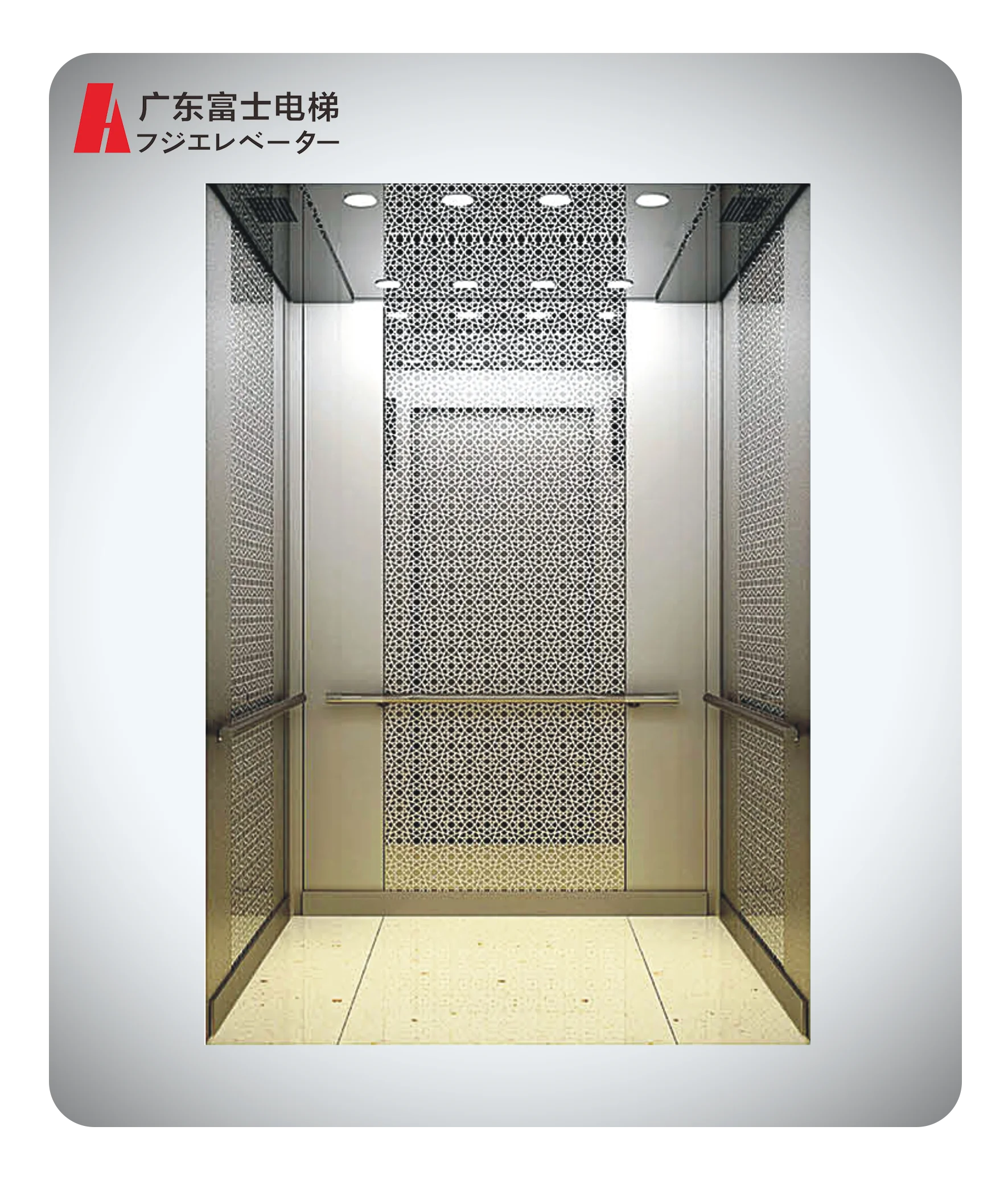 Fuji Stainless Steel Modern Passenger Elevator Machine For Office ...