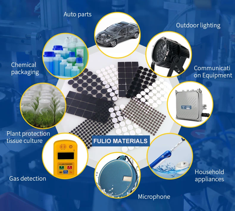 FULIO Oleophobic Vents with EPTFE Membrane Custom Cutting Processing ...