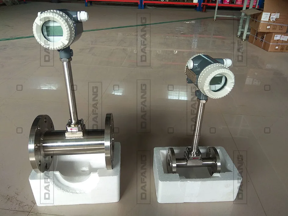 Flujometro De Gas Aire Flange Dn125 Digital Vortex Compressed Air Steam Argon Lpg Gas Flow Meter ...