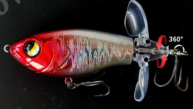 Chopper Pencil Rotating Propeller Bait 88mm 96mm Topwater Whopper ...