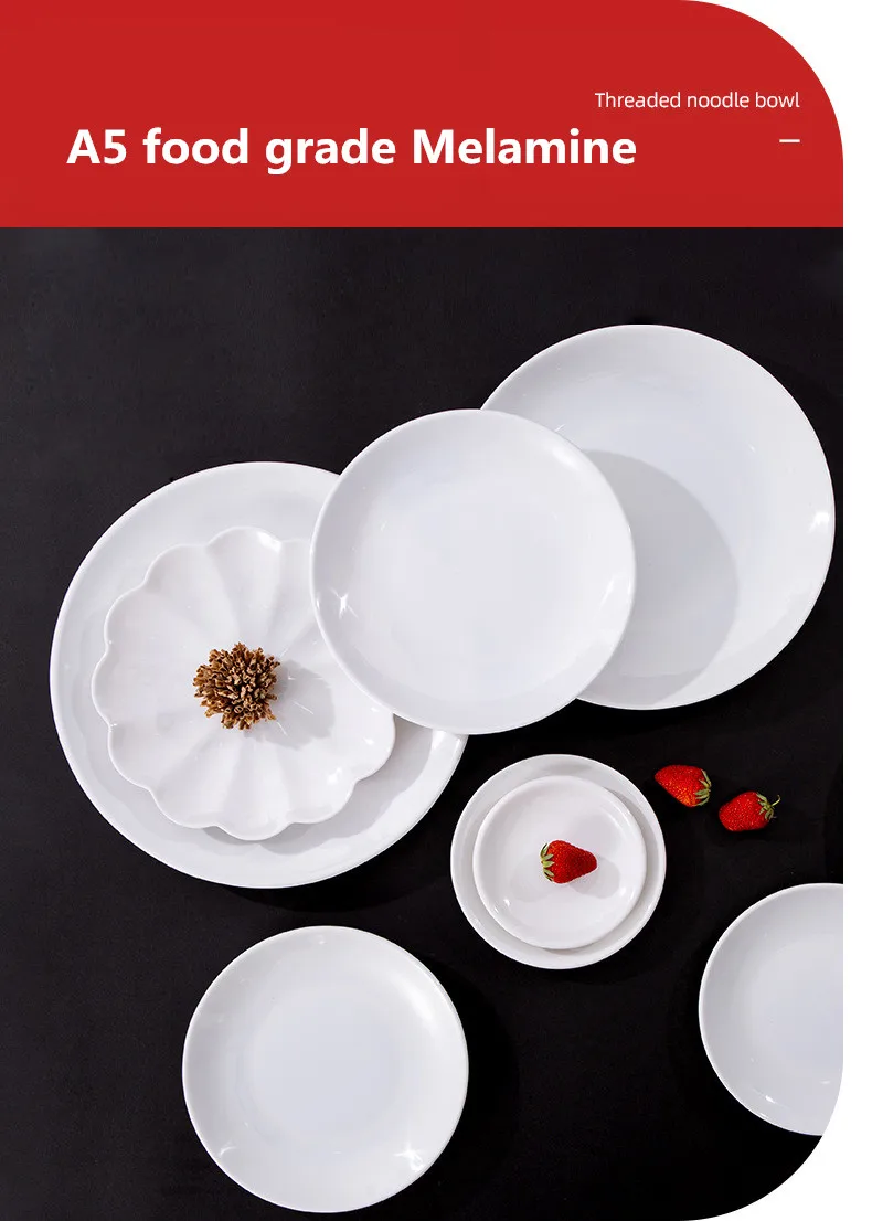 Hotel White Melamine Tableware - Luxury Style & Sustainability