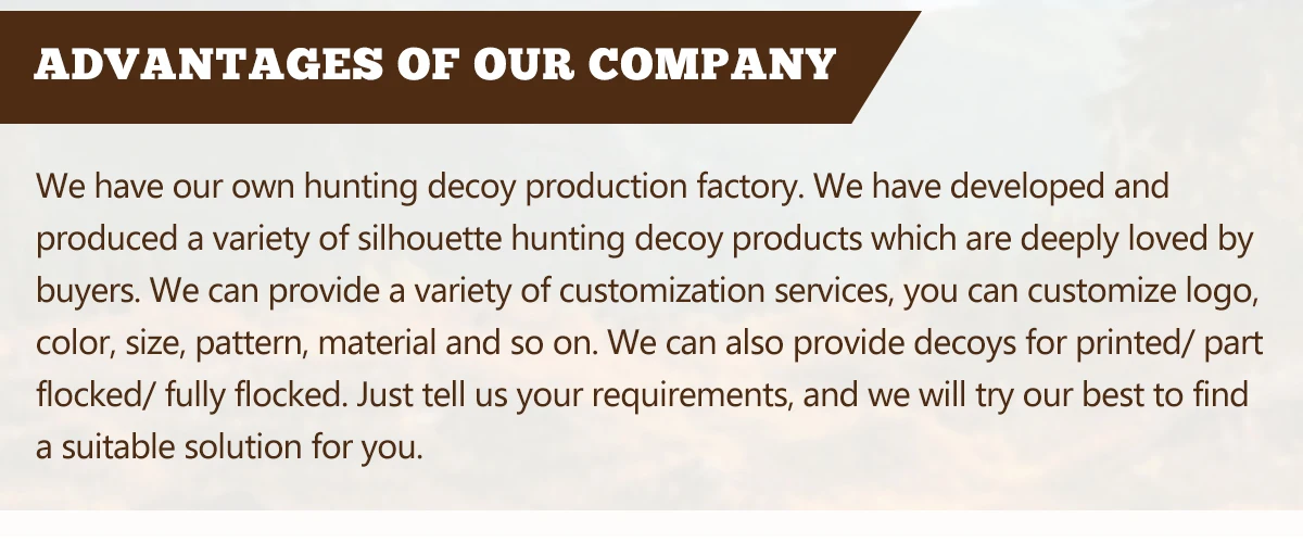 Light Weight Eva Plastic Flocked Silhouette Geese Decoy Juvenile Snow ...